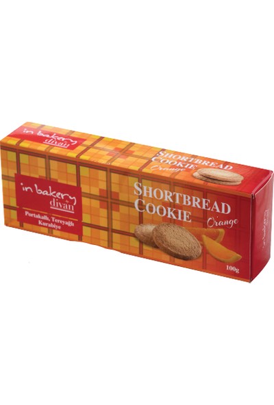 In Bakery By Divan Shortbread Cookie - Portakal Aromalı 100 gr In Bakery By Divan Shortbread Cookie - Portakal Aromalı 100 gr