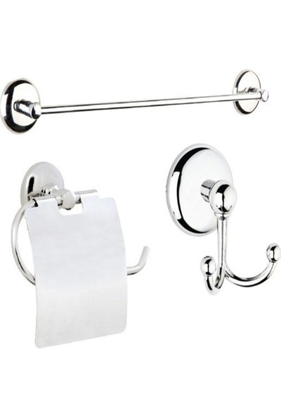 Cekinox Ev-Otel-Avm Kapaklı Wc Kağıtlık + Uzun Havluluk + 2'li Askılık Cekinox Ev-Otel-Avm Kapaklı Wc Kağıtlık + Uzun Havluluk + 2'li Askılık