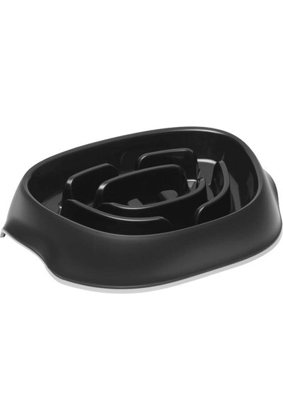 Moderna Slomo Yavaş Yeme Köpek Mama Kabı 950 ml Siyah