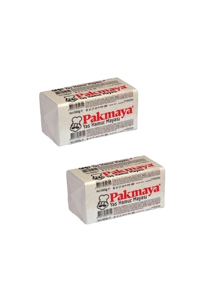 Pakmaya Yaş Hamur Mayası 500 gr (2) Adet Pakmaya Yaş Hamur Mayası 500 gr (2) Adet