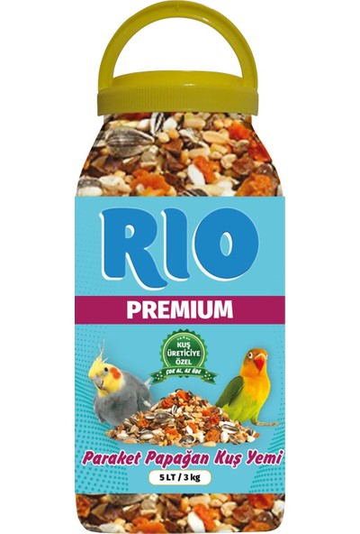 Rıo Premium Kuş Üretici Paraket Kuş Yemi 5 Lt Rıo Premium Kuş Üretici Paraket Kuş Yemi 5 Lt