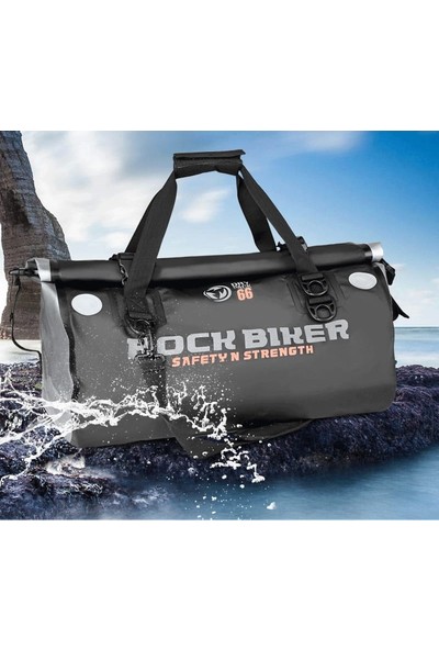 Rock Bıker Motosiklet Su Geçirmez 66 Lt Kuyruk Çantası Q Bag