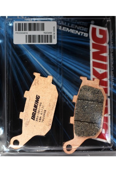 Braking Honda Cbf 600 Brakıng Arka Fren Balatası 2004 - 2007 Braking Honda Cbf 600 Brakıng Arka Fren Balatası 2004 - 2007