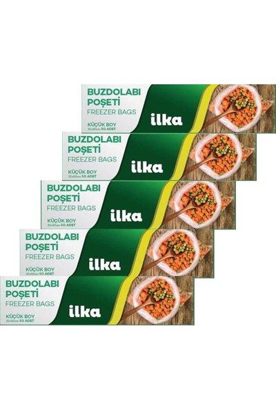 Ilka Küçük Boy Buzdolabı Poşeti 20 x 30 cm 5 Paket