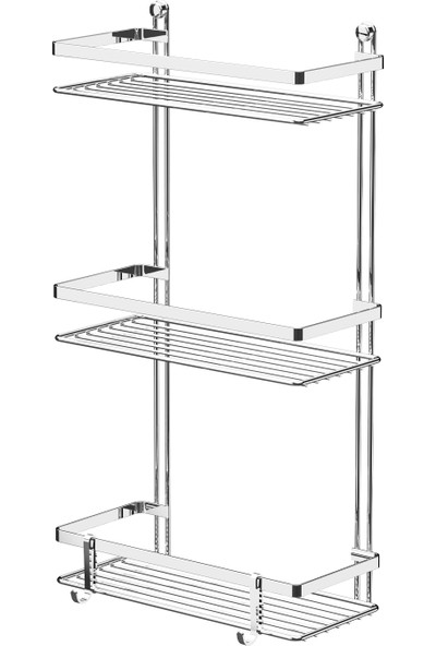 Tekno-tel 3 KATLI LAMALI KANCALI BANYO RAFI KROM ES065H Tekno-tel 3 KATLI LAMALI KANCALI BANYO RAFI KROM ES065H