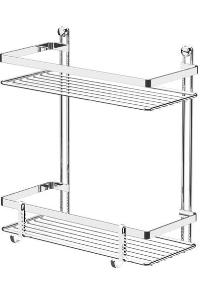 Tekno-tel 2 KATLI LAMALI BANYO RAFI KANCALI KROM ES067H Tekno-tel 2 KATLI LAMALI BANYO RAFI KANCALI KROM ES067H
