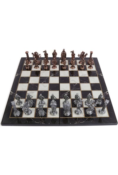 Gift Home 5 No. İngiliz Antik Bakır Satranç Taşları ve Katlanır Mermer Desenli Mdf Ahşap Satranç Tahtası 43 x 43 cm Gift Home 5 No. İngiliz Antik Bakır Satranç Taşları ve Katlanır Mermer Desenli Mdf Ahşap Satranç Tahtası 43 x 43 cm