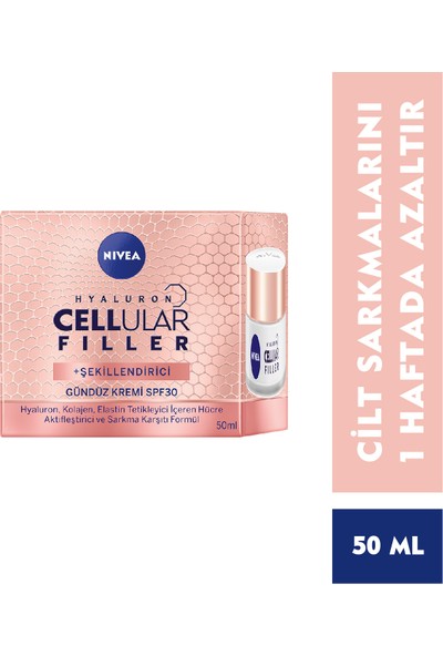 Nivea Hyaluron Cellular Filler + Şekillendirici Yaşlanma Karşıtı Gündüz Kremi 50 ml