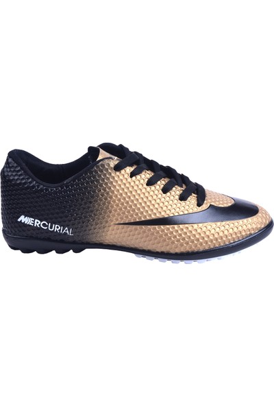 Walked 401 Hm Halısaha Erkek Futbol Spor Ayakkabı Siyah Altın