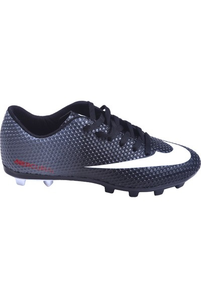 Walked 401 Km Krampon Çim Erkek Futbol Spor Ayakkabı Siyah-Beyaz Walked 401 Km Krampon Çim Erkek Futbol Spor Ayakkabı Siyah-Beyaz