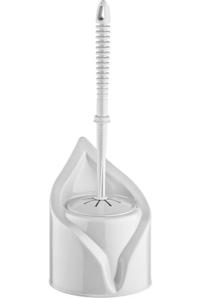 Plastart Lale Tuvalet Fırçası Wc Fırçası Beyaz