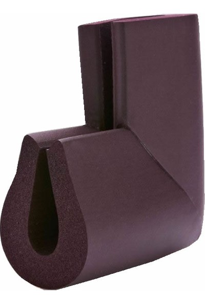 Agubugu Baby U Tipi Kauçuk Köşe Koruyucu 4 Adet - Kahverengi