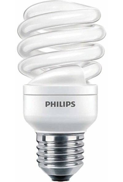 Philips 15W Spiral Tasarruflu Ampul Beyaz Işık 12'li E27 Philips 15W Spiral Tasarruflu Ampul Beyaz Işık 12'li E27