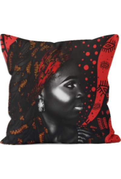 Belnido Home Afrika Motifli Dekoratif Kırlent Kılıfı - KRA00005