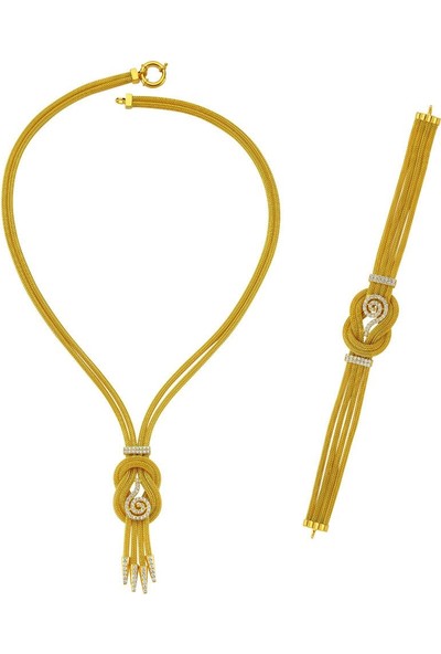 Bilezikhane Düğün Seti Düğümlü Lava Model 14 Ayar Altın 50 gr Bilezikhane Düğün Seti Düğümlü Lava Model 14 Ayar Altın 50 gr