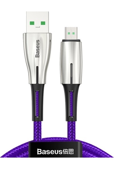 Baseus CAMRD-B01 4A Waterdrop Micro USB 4A Hızlı Şarj USB Kablo 1 mt