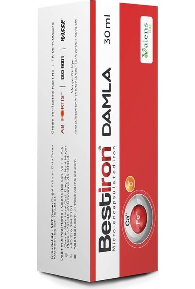 Valens Bestiron Damla Demir ve Vitamin C 30 ml