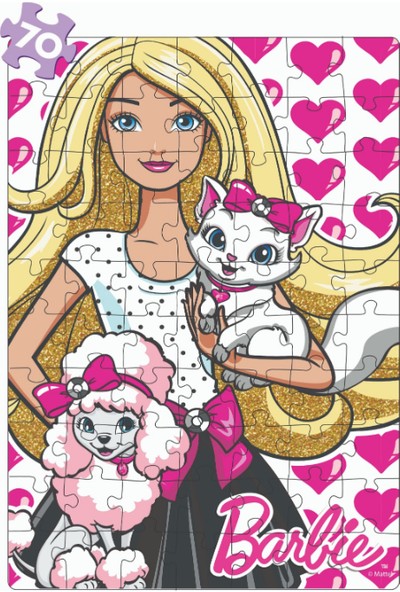 Diy-Toy Barbie 2 İn 1 Puzzle Seti