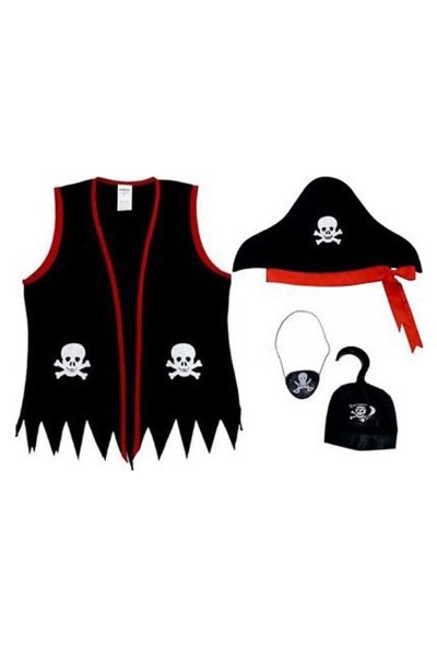 Kostümce Korsan Kostüm Seti Çocuk Kostümce Korsan Kostüm Seti Çocuk