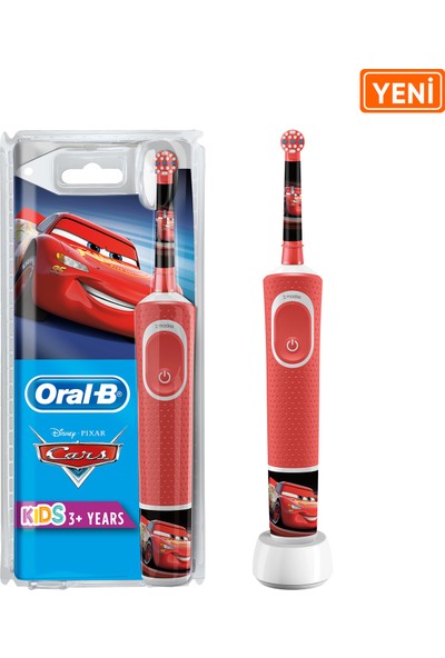 Oral-B Çocuklar İçin Şarj Edilebilir Diş Fırçası D100 Cars Özel Seri Oral-B Çocuklar İçin Şarj Edilebilir Diş Fırçası D100 Cars Özel Seri