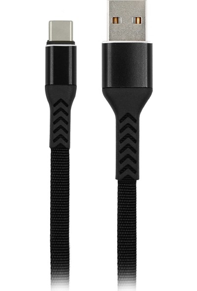 MF Product Jettpower 0009 Metal Başlıklı Örgülü 2.4A Type-C Hızlı Şarj Kablosu 2 m Siyah MF Product Jettpower 0009 Metal Başlıklı Örgülü 2.4A Type-C Hızlı Şarj Kablosu 2 m Siyah