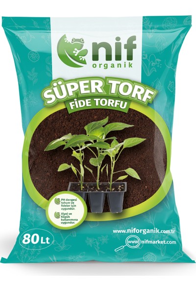 Nif Organik Süper Fide Torfu 80 lt