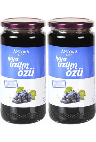 Ancora Kara Üzüm Pekmez Özü 2 x 640 gr