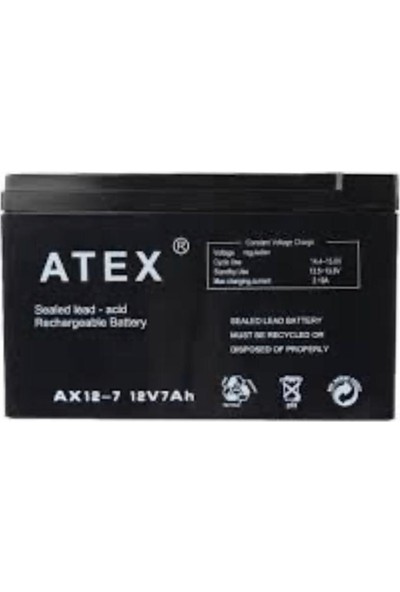 Atex 12Volt 7A Akü Atex 12Volt 7A Akü