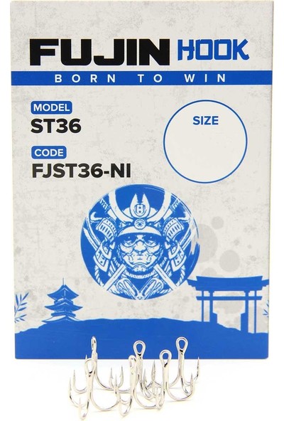 Fujin ST36 Nickel Üçlü Maket Balık İğnesi Fujin ST36 Nickel Üçlü Maket Balık İğnesi