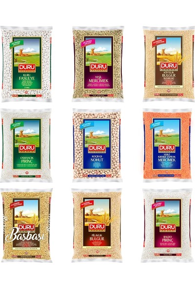 Duru 9 Çeşit Kuru Bakliyat Ramazan Paketi