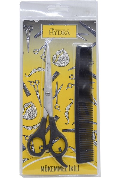 Hydra Mükemmel Ikili Profesyonel Berber Makası+Tarak Set 700 Hydra Mükemmel Ikili Profesyonel Berber Makası+Tarak Set 700