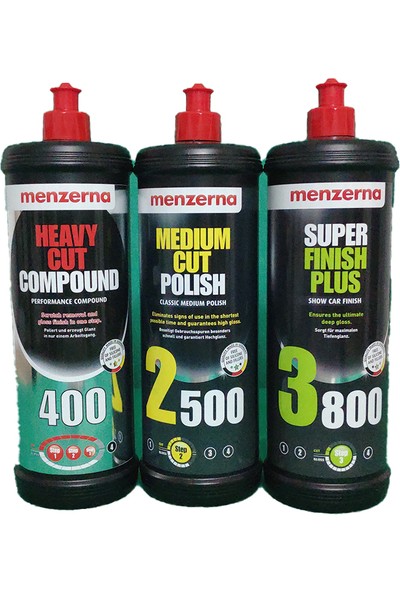 Menzerna 400 2500 3800 Pasta Hare Giderici Seti 1 lt Menzerna 400 2500 3800 Pasta Hare Giderici Seti 1 lt