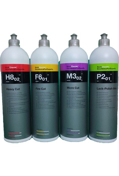 Koch Chemie H8 F6 M3 P2 Pasta Hare Boya Koruyucu Cila Seti 1 lt