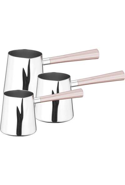 Aryıldız Roma Cezve Takımı Rose Gold Aryıldız Roma Cezve Takımı Rose Gold