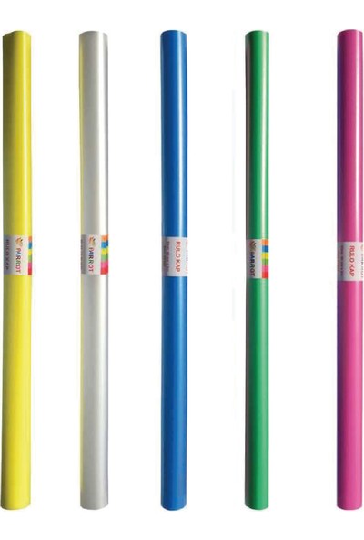 Parrot Şeffaf Rulo Defter Kabı 40 cm x 1.5 mt 5'li Parrot Şeffaf Rulo Defter Kabı 40 cm x 1.5 mt 5'li