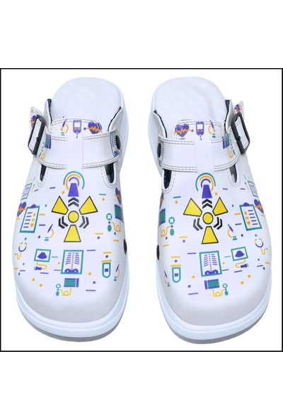 Shoerokee Radyoloji Temalı Tokalı Bayan Dolgu Topuk Sabo Terlik Shoerokee Radyoloji Temalı Tokalı Bayan Dolgu Topuk Sabo Terlik