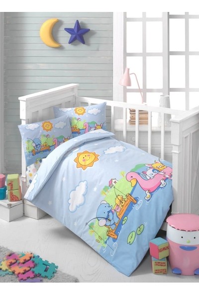 Patik Bebek Nevresim Takımı Balıkçı Desen