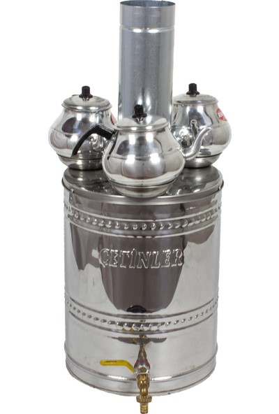 Metehan MTH-530 Battal Boy 30 lt 3 Demlikli Semaver Metehan MTH-530 Battal Boy 30 lt 3 Demlikli Semaver