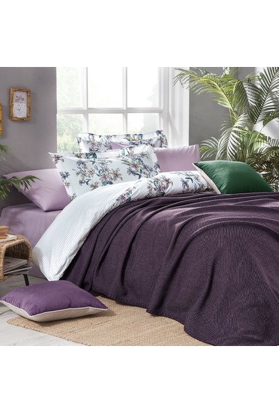 Yataş Bedding Nadia Yatak Örtüsü Çift Kişilik - Mor Yataş Bedding Nadia Yatak Örtüsü Çift Kişilik - Mor