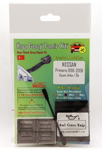 Barrer Nissan Primera Kapı Gergi (Limitör) Tamir Kiti 2 Kapı Set 1996-2008 Barrer Nissan Primera Kapı Gergi (Limitör) Tamir Kiti 2 Kapı Set 1996-2008