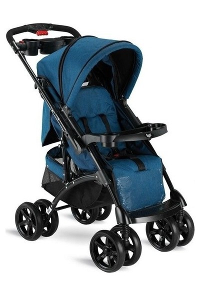 BabyHope BH - 609 Polo Çift Yönlü Bebek Arabası - Mavi