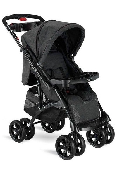 BabyHope BH - 609 Polo Çift Yönlü Bebek Arabası - Siyah