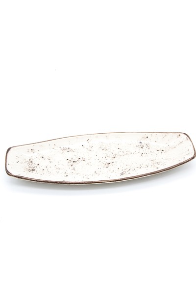 Marianna Ege Kayık Tabak Cappuccino 28 Cm