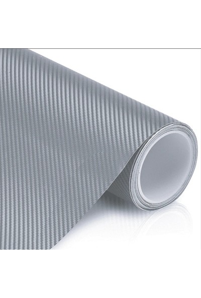 Otografik Karbon Kaplama Folyo Hava Kanallı Gümüş Gri 30 x 152 cm Otografik Karbon Kaplama Folyo Hava Kanallı Gümüş Gri 30 x 152 cm