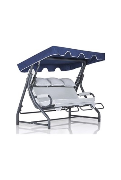 Erinöz Salvia 3 Kişilik Bahçe Balkon Teras Salıncağı