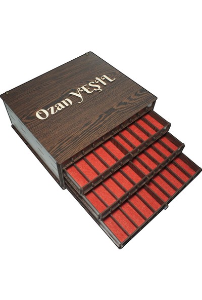 Tasarı Mekanı Kişiye Özel 4 Katlı Ahşap Tesbih Kutusu Tasarı Mekanı Kişiye Özel 4 Katlı Ahşap Tesbih Kutusu