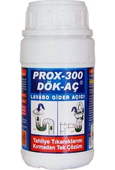 PROX -300 Dök - Aç Lavabo Banyo Gider Açıcı 1000 gr PROX -300 Dök - Aç Lavabo Banyo Gider Açıcı 1000 gr
