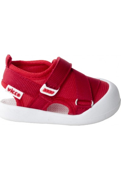 Vicco Lolipop Fileli Unisex İlk Adım Kırmızı Sandalet Vicco Lolipop Fileli Unisex İlk Adım Kırmızı Sandalet