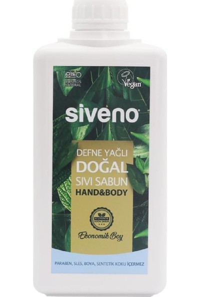 Siveno Defne Yağlı Doğal Sıvı Sabun 1000 ml Siveno Defne Yağlı Doğal Sıvı Sabun 1000 ml