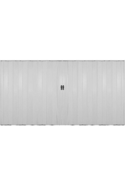 Sarpaş Katlanır Akordiyon Pvc Kapı Camsız Çift Açılım Beyaz 222 x 221 cm